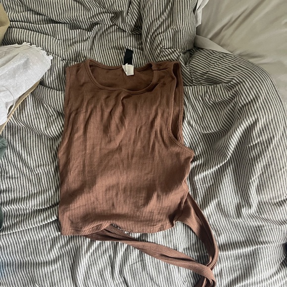Windsor | Tops | Windsor Tan Ribbed Tank | Poshmark